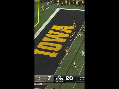 Devin Mockobee Makes it One Score Game Late vs. Iowa | Purdue Football