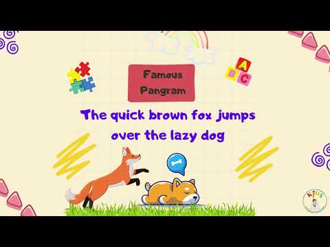 What is Pangram ? | English Fun Facts | KIDS