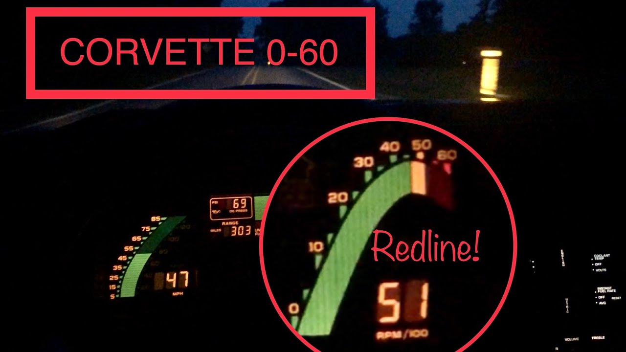 C4 CORVETTE 0-60!! (Full Acceleration)
