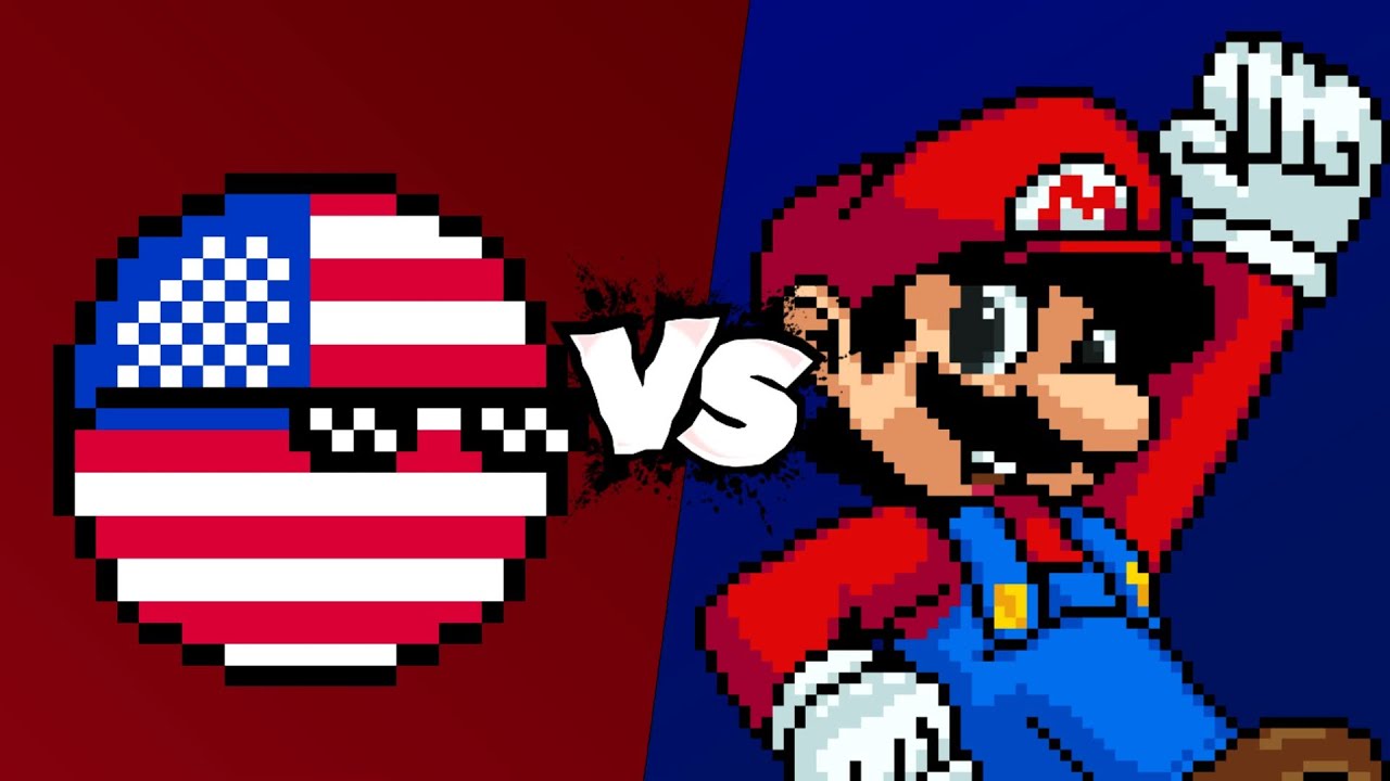 MUGEN Battle - USABall vs Mario
