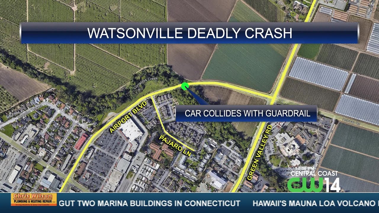 One dead in single vehicle car crash in Watsonville