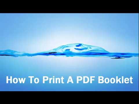 How To Print A PDF Booklet (Full English)