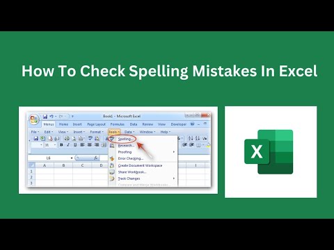 How To Check Spelling Mistakes In Excel