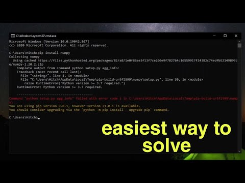 command python setup.py egg_info failed with error code 1