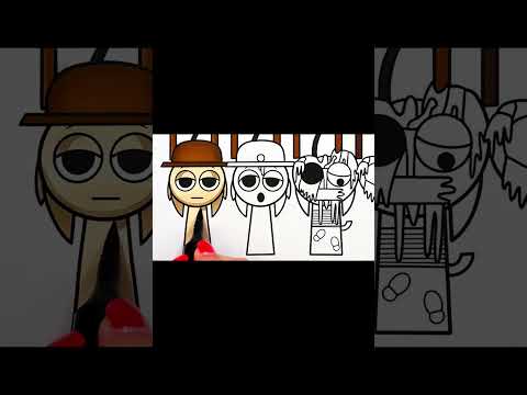 Mr. Fun Computer vs Tunner Phases 1 2 3 4 5 6 / Incredibox SPRUNKI Coloring Pages