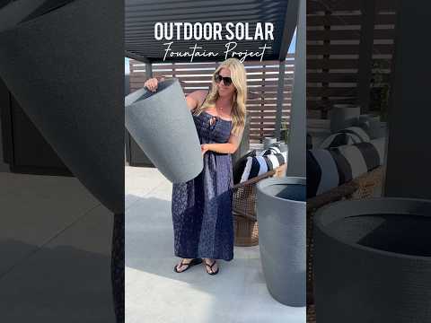 #diy outdoor fountain #outdoorprojects #outdoorliving #diyprojects #backyard #backyardgarden
