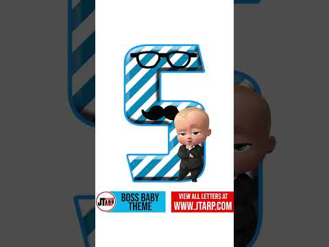 Boss Baby Alphabet Letters and Numbers Free Printable