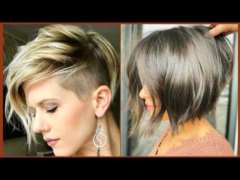 30 Top Trending Different Types of ShortHairCuts For Women | Hair cutting with designs