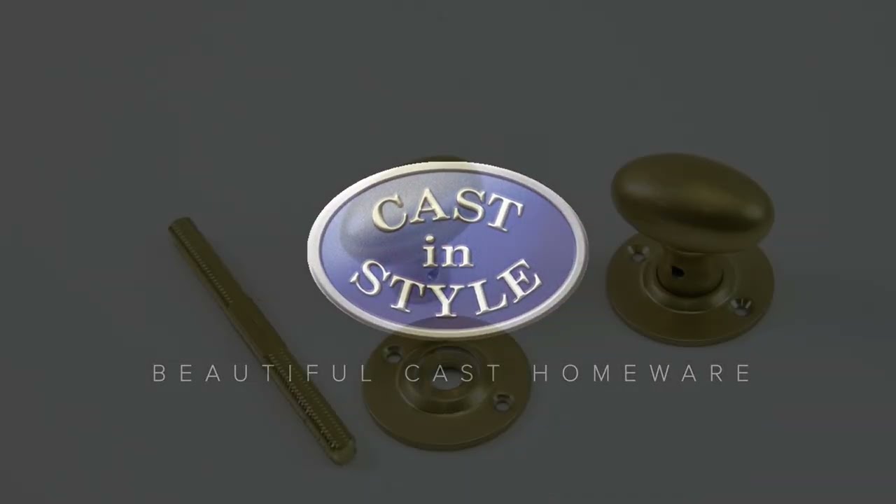 Oval Door Knob - D3896