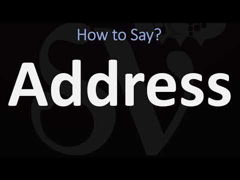 How to Pronounce Address? (2 WAYS!) | Verb Vs. Noun, Pronunciation Guide