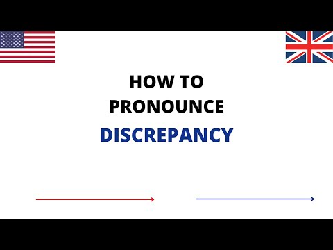 How To Pronounce DISCREPANCY Correctly In English | DISCREPANCY Pronunciation