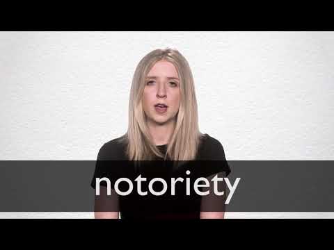 NOTORIETY——含义、同义词和翻译| 柯林斯英语词典资源