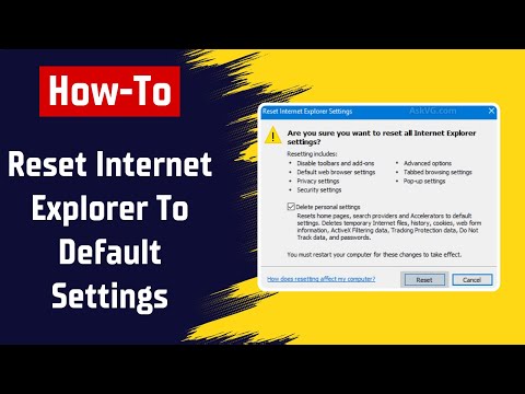 How To Reset Internet Explorer To Default Settings In Windows 11