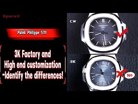 The Differences Between a Custom Patek Nautilus 5711/1A and a 3K Factory Clone