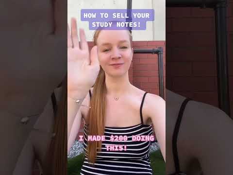 Sell your student notes and assignments online!