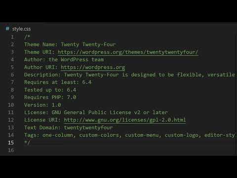 Main stylesheet | Learn WordPress