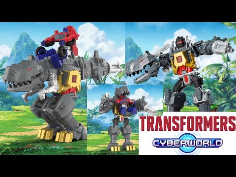 NEW Transformers Cyberworld Chomp and Battle Grimlock!