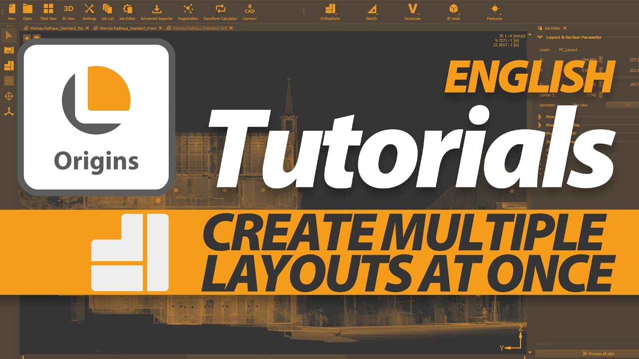 PointCab Origins – Create multiple layouts at once