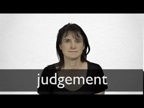 JUDGEMENT - Definition & Translations | Collins English Dictionary
