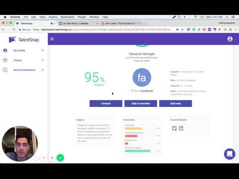 TalentSnap Employer App Demo Walk-through