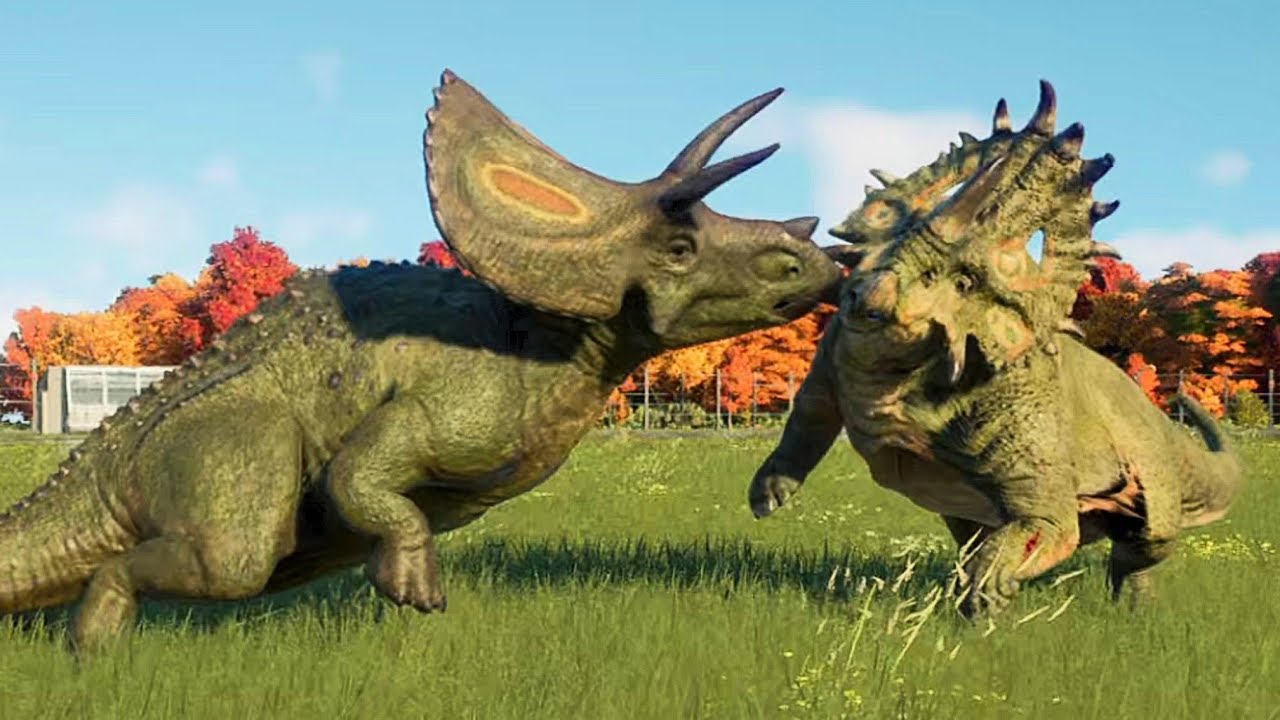 Sinoceratops Vs Torosaurus - Jurassic World Evolution 2!