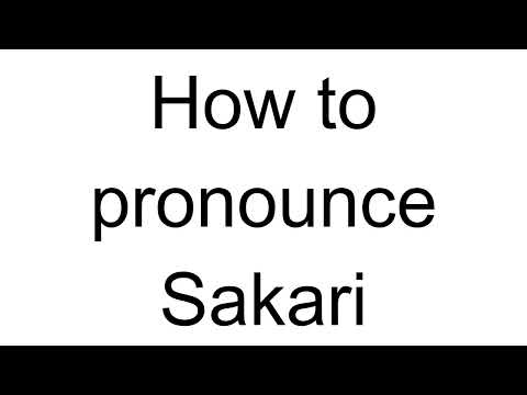 How to Pronounce Sakari (Finnish)