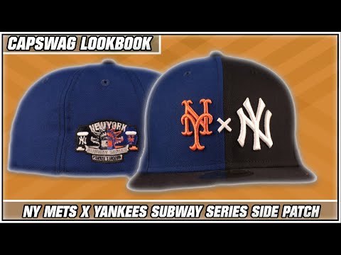 New York Yankees x Mets Subway Series Patch Fitted | Split Crown Yankees Met 59Ffity Gray Bottom Cap