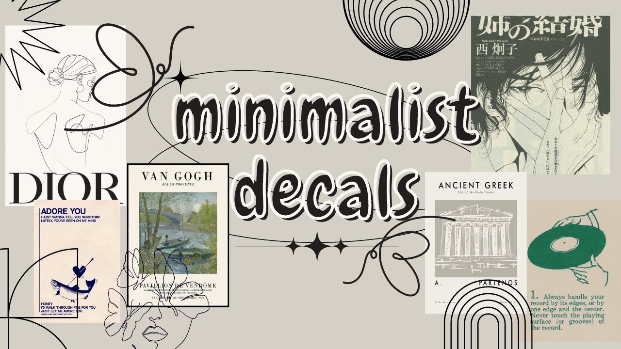 Minimalist modern aesthetic decals for Berry avenue, Bloxburg,(Siimplykiwi)(Roblox)(Bloxburg)