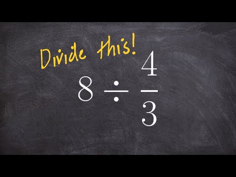 Dividing a whole number by a fraction