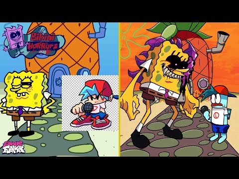FNF: BIKINI HORRORS // Vs Spongebob // Song "Guater-Game" █ Friday Night Funkin' █