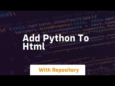 add python to html