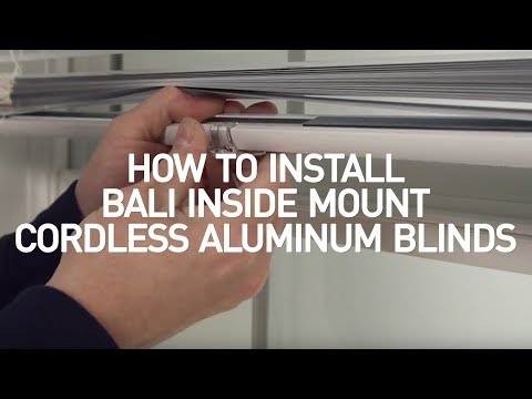 How to Install Bali® Cordless Aluminum Blinds - Inside Mount