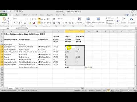 PDF zu EXCEL - Text-Zahlen in nummerische Werte umwandeln bei gescannten Daten