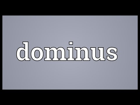 Dominus Meaning