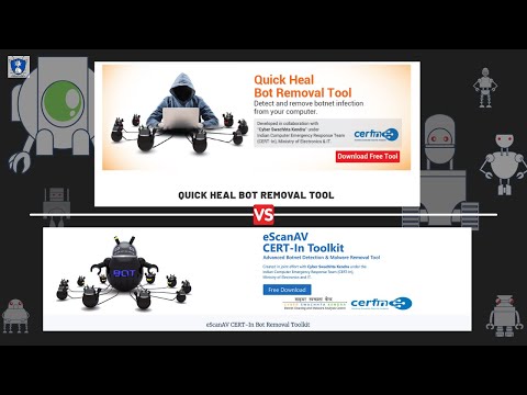Quick Heal Bot Removal Tool vs eScan Bot Removal Tool | Who is better? | 2021