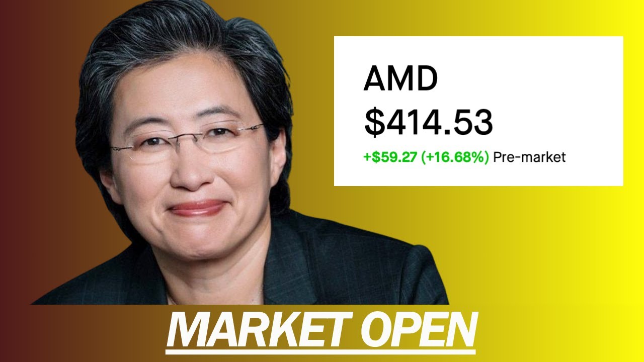 AMD CRUSHES EARNINGS, TRUMP READY TO END THE WAR, MARKETS ALL TIME HIGHS | MARKE T OPEN