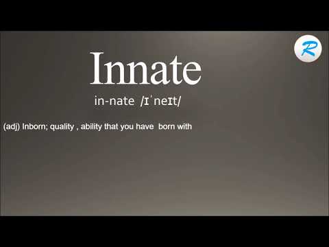 How to pronounce Innate