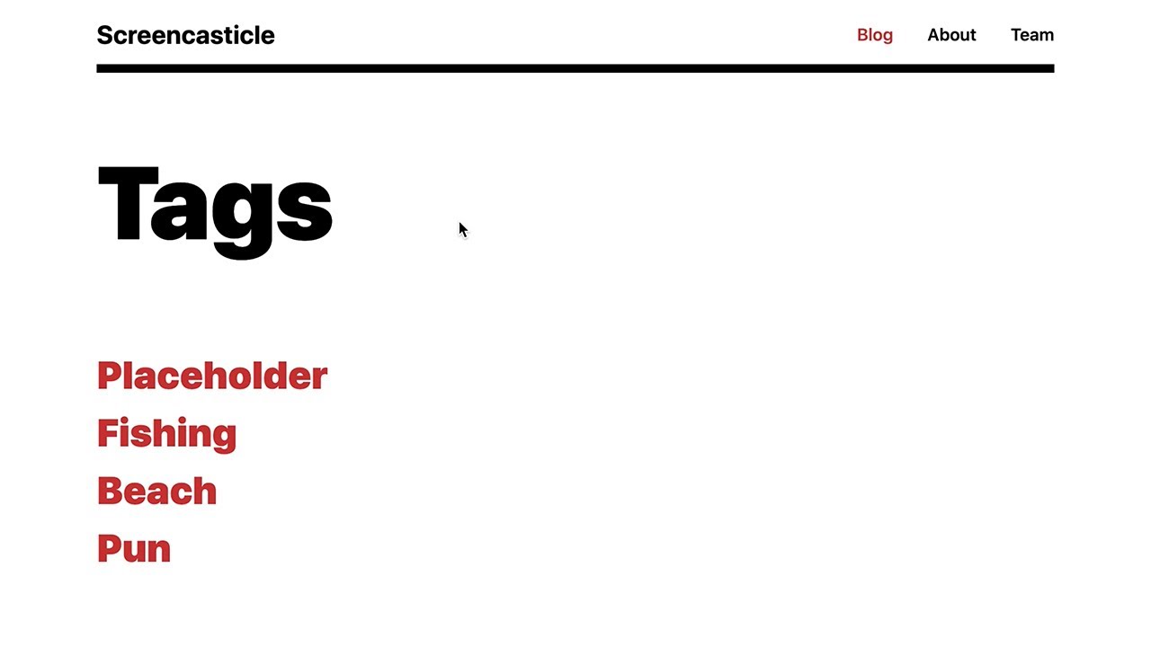 Taxonomies – Index and Show Templates