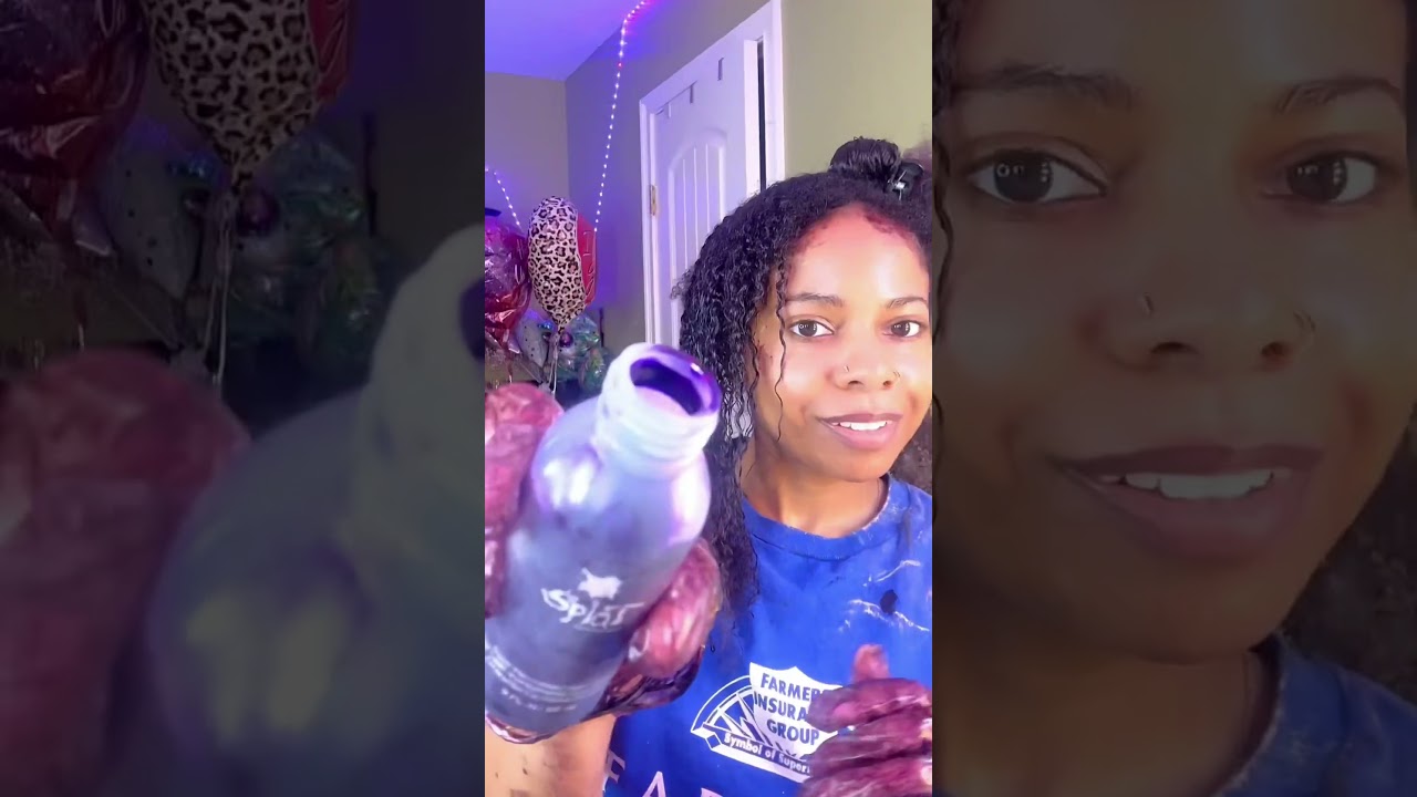 Dying my Hair Black and Purple Ombré | Dark Purple #splathair #dyingmyhair #purplehair