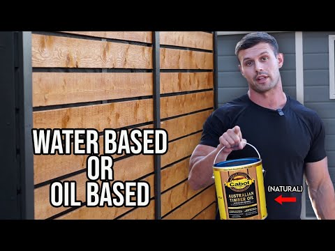 Oil vs Water Based for Fence - NATURAL Australian Timber Oil on Pine "Common Board"