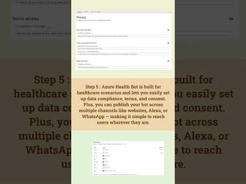 Microsoft Azure - Working with Azure Health Bot