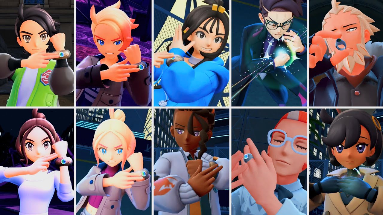 Pokémon Legends Z-A: All Characters Mega Ring Animations + Zygarde & Male/Female [4K]