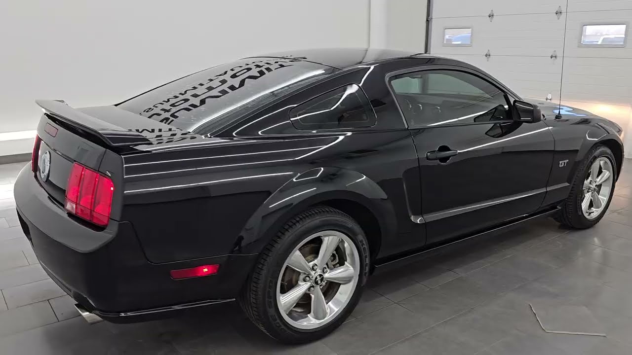 2008 FORD MUSTANG GT PREMIUM 5 SPEED BLACK 4K WALKAROUND 15298ZAA SOLD!