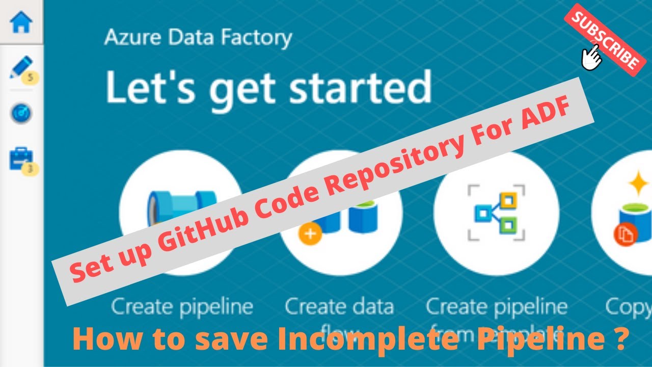 Set up GitHub Code Repository to ADF | GitHub as Source Controle | Save In Complete ADF Pipeline