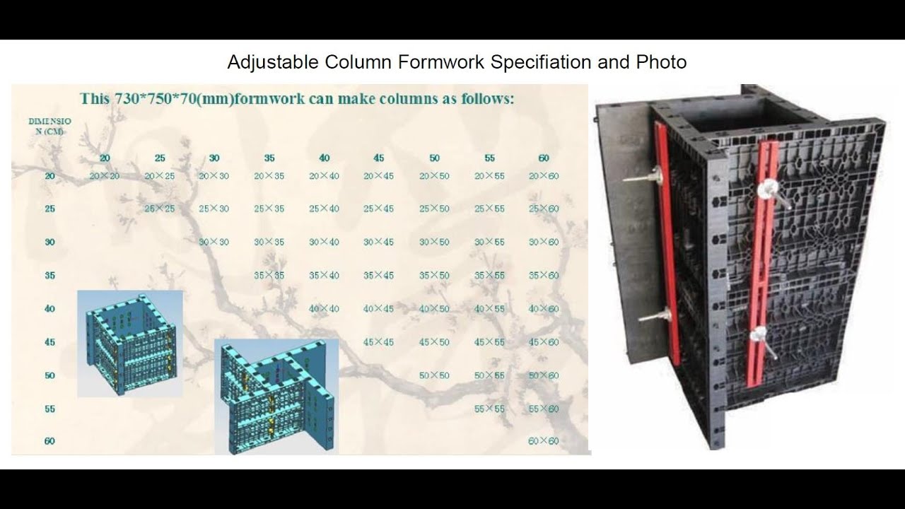 KNC Column Plastic Formwork Assembly Video