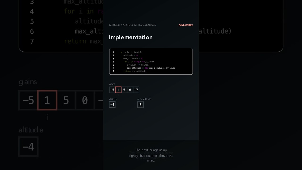 LeetCode 1732: Find the Highest Altitude - Python Solution