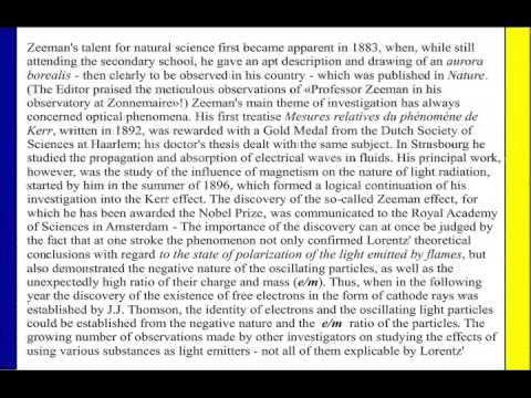 Pieter Zeeman – La Factoria Historica