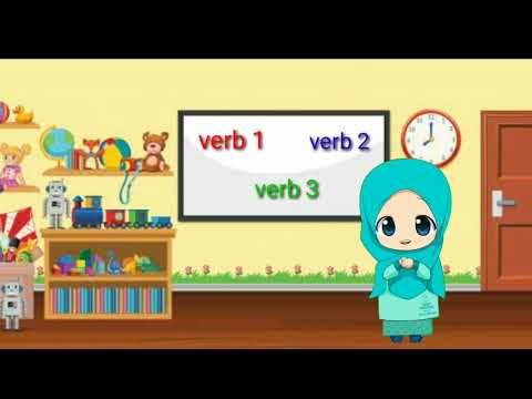 Learning Verb 1, verb 2, verb 3 for English Class Grade 6.
