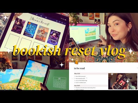 a bookish may reset | tech refresh, ipad book journal, notion updates, may TBR & channel upates!
