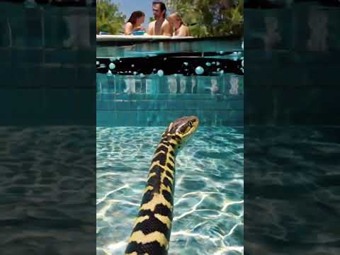 Peaceful Pool Day with a GIANT ANACONDA?!
